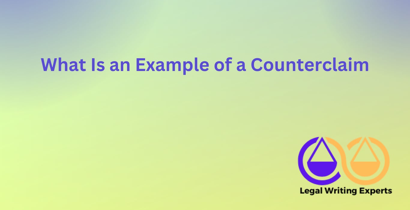 What Is an Example of a Counterclaim