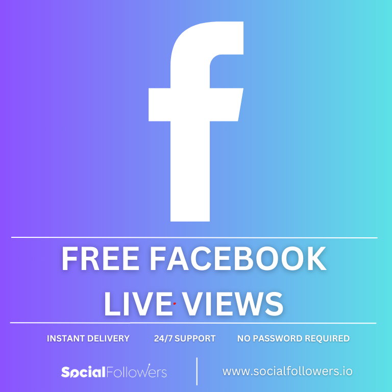 Get Free Facebook Live Stream Video Views | Socialfollowers | 100% FREE ...