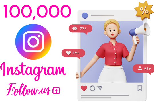 Buy 100k Followers on instagram Cheap | 100% Real and Safe