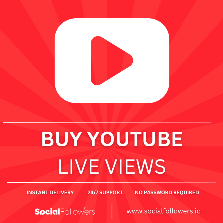 Buy YouTube Live Stream Views for 60 minutes - 100% Real and Instant