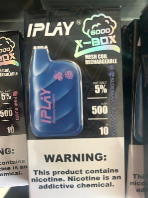 IPLAY XBOX 6000 BLUEBERRY RASPBERRY