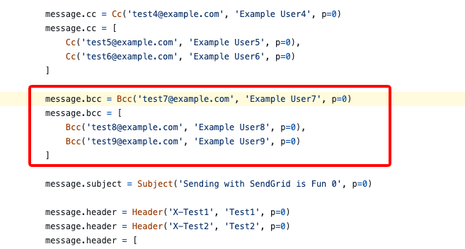 How to add a Bcc with Sendgrid with 1 line [Solved]