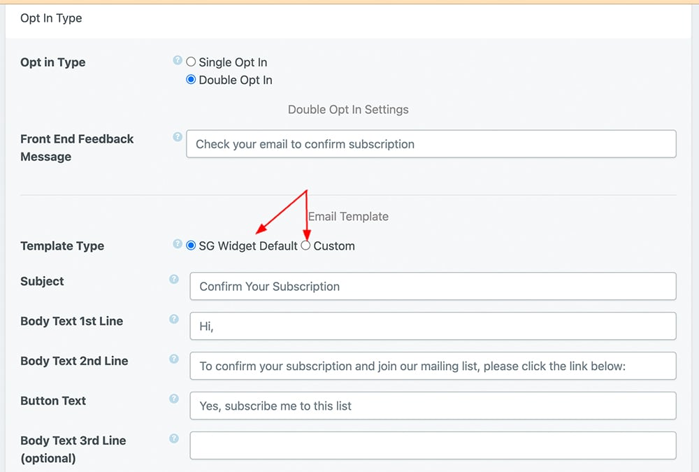 Sendgrid Confirm Email. Double Opt In With SG Widget