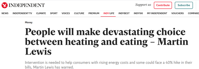 heating or eating? - aafenguk - Matters