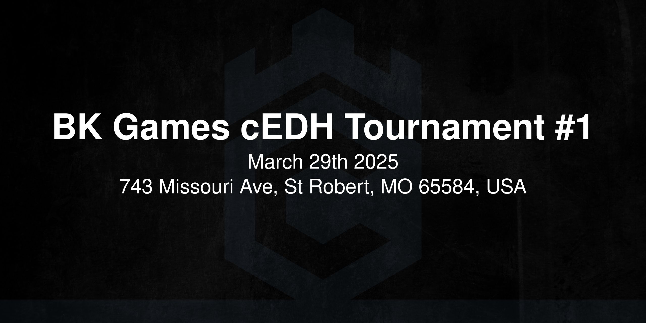 BK Games cEDH Tournament #1