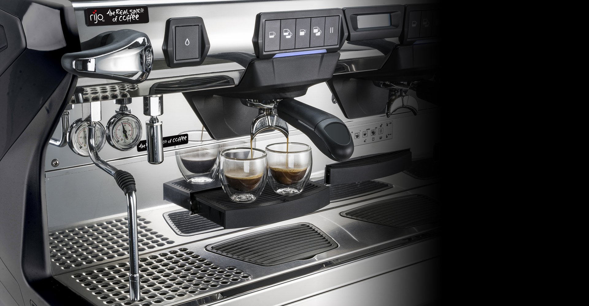 Real Spirit 2 Group - Traditional Espresso Coffee Machine - rijo42