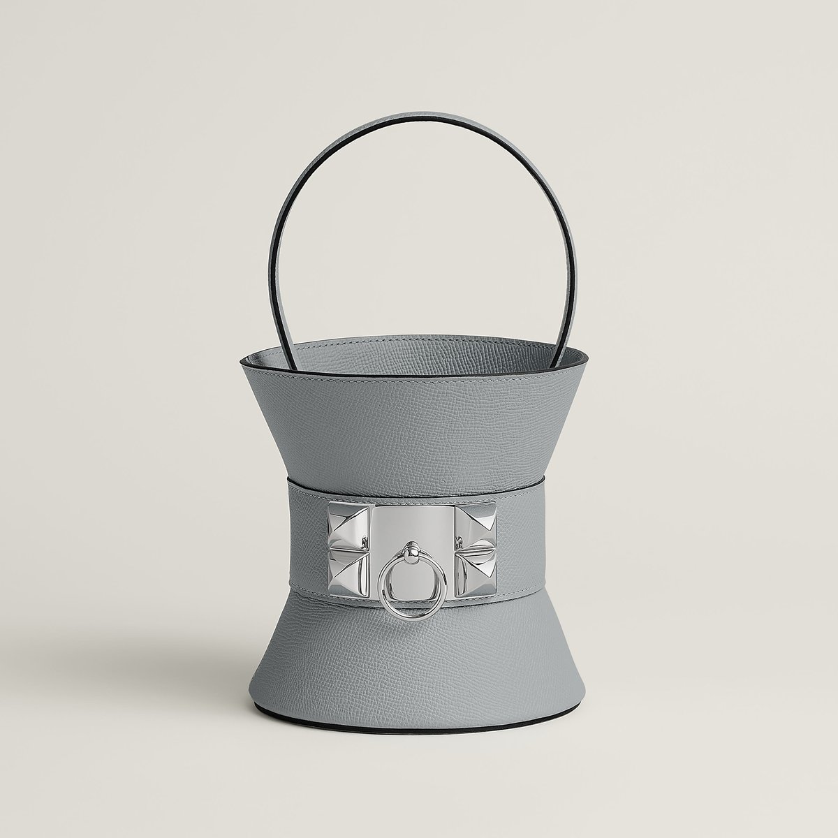 Hermès Mini Medor bag Gris Pantin Epsom Calfskin | BagUSeek
