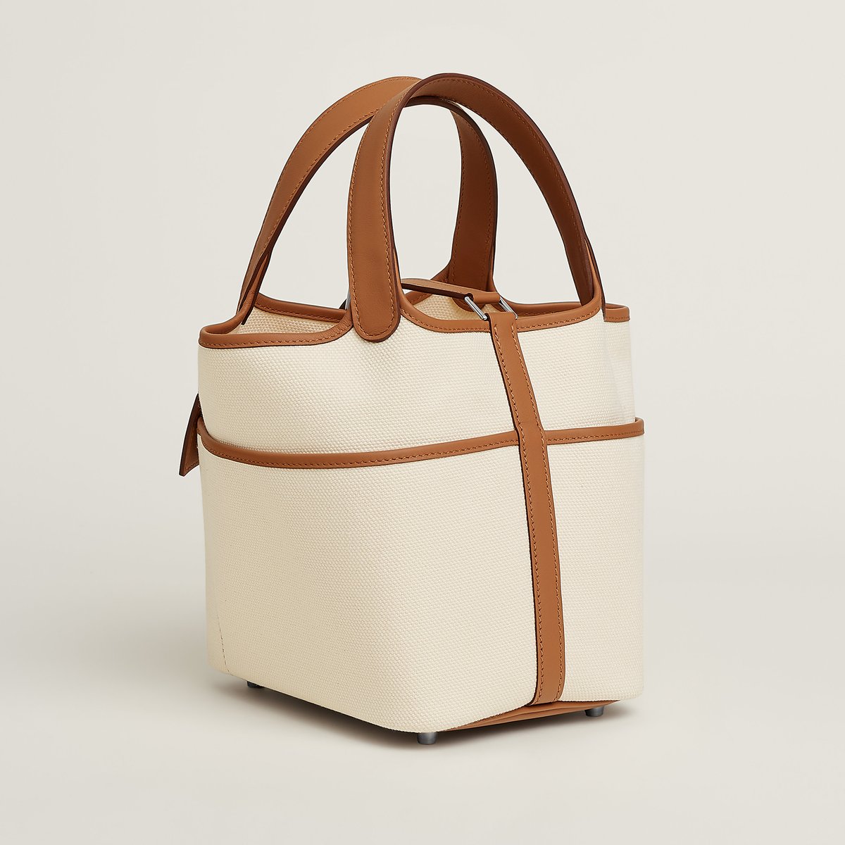 Hermès Picotin Lock 18 pocket bag Écru/Gold Swift Calfskin | BagUSeek