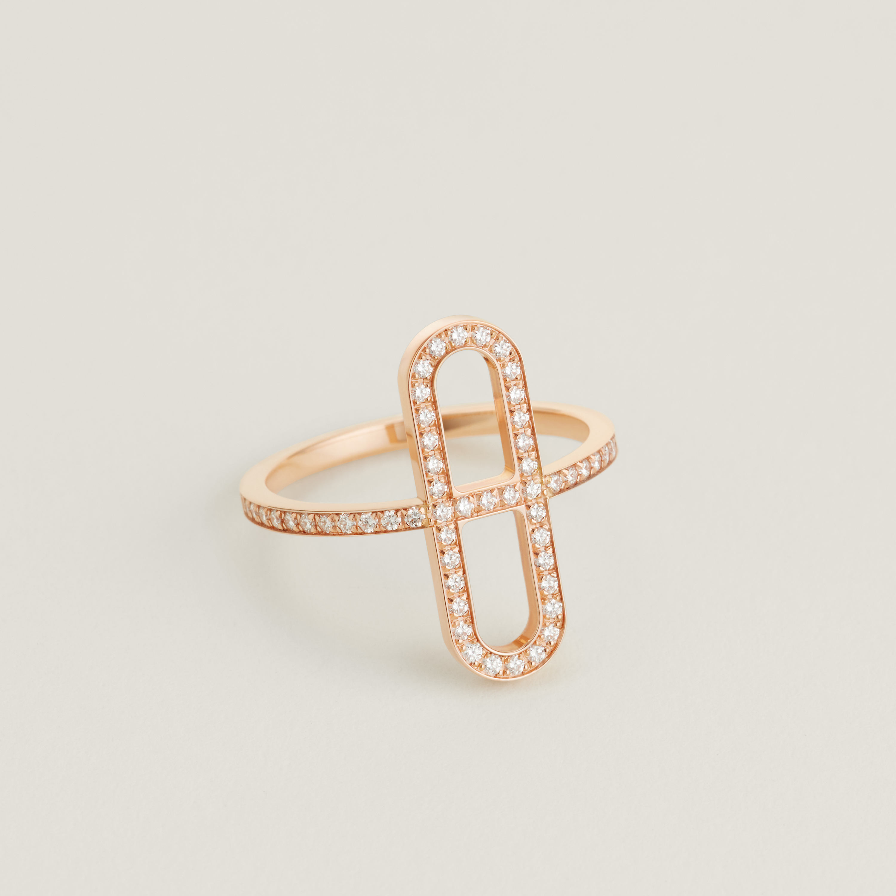 Hermès Ever Chaine d'ancre ring, small model Sans Coloris | BagUSeek