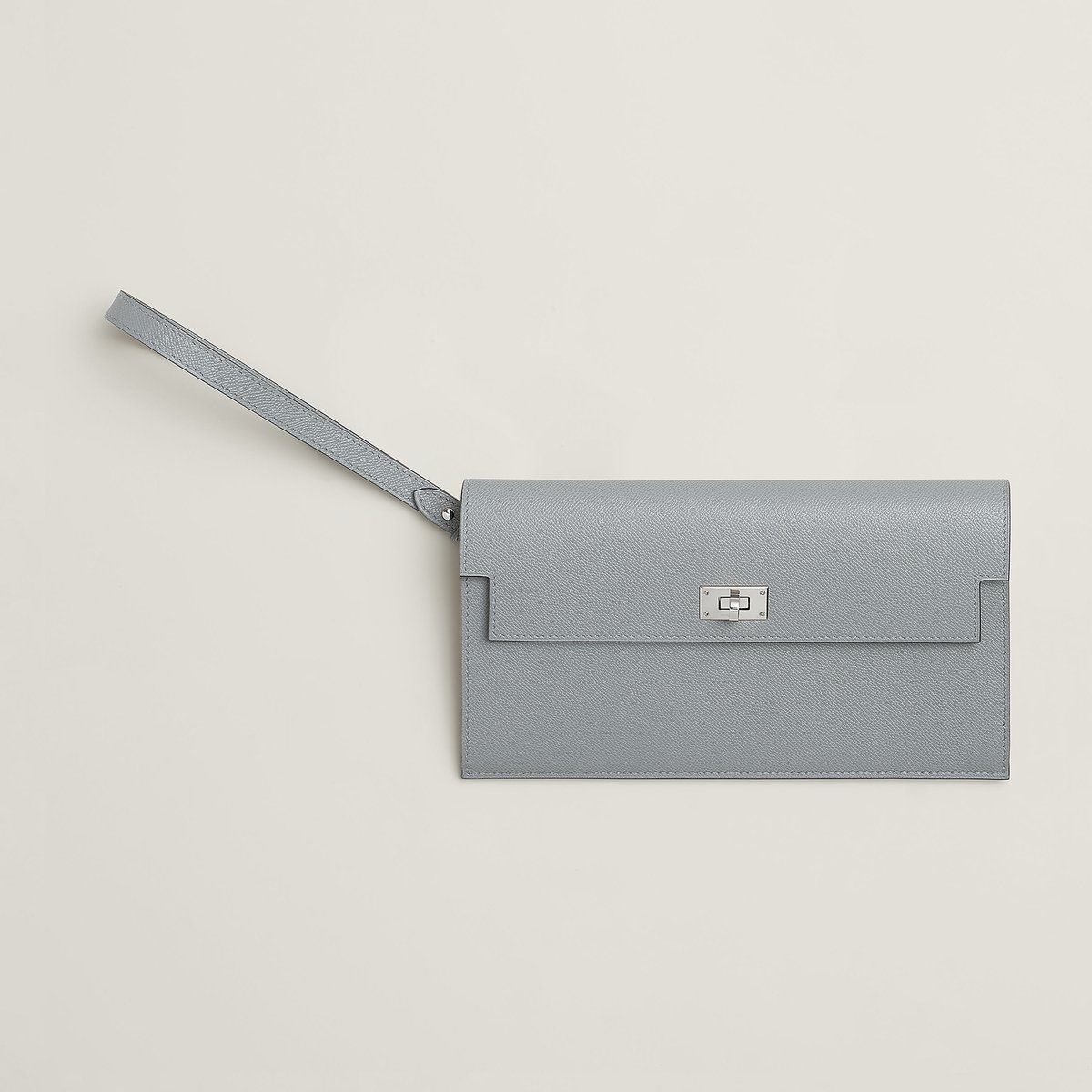 Hermès Kelly Pocket Long wallet Gris Pantin | BagUSeek