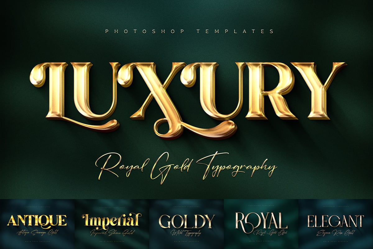 Royal Gold Lettering Text Effects by Sko4 - Motionstyles