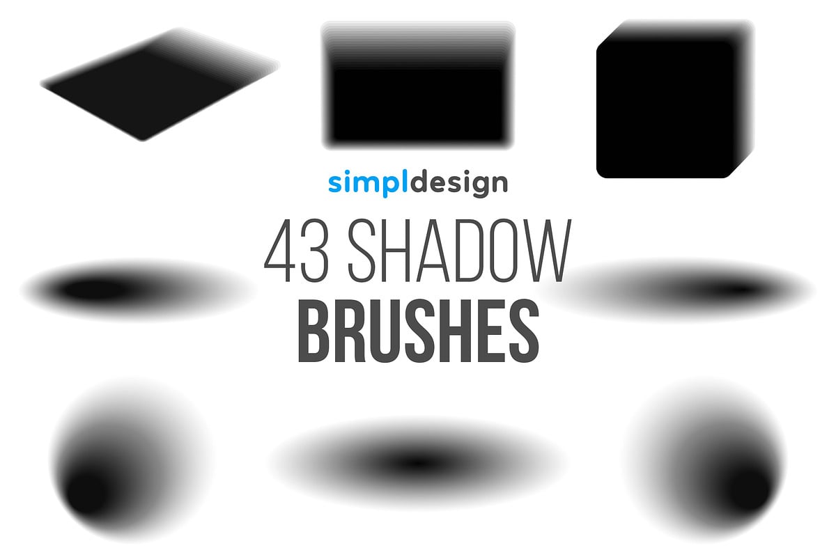 43 Shadow Photoshop Brushes by SimplDesign - Motionstyles