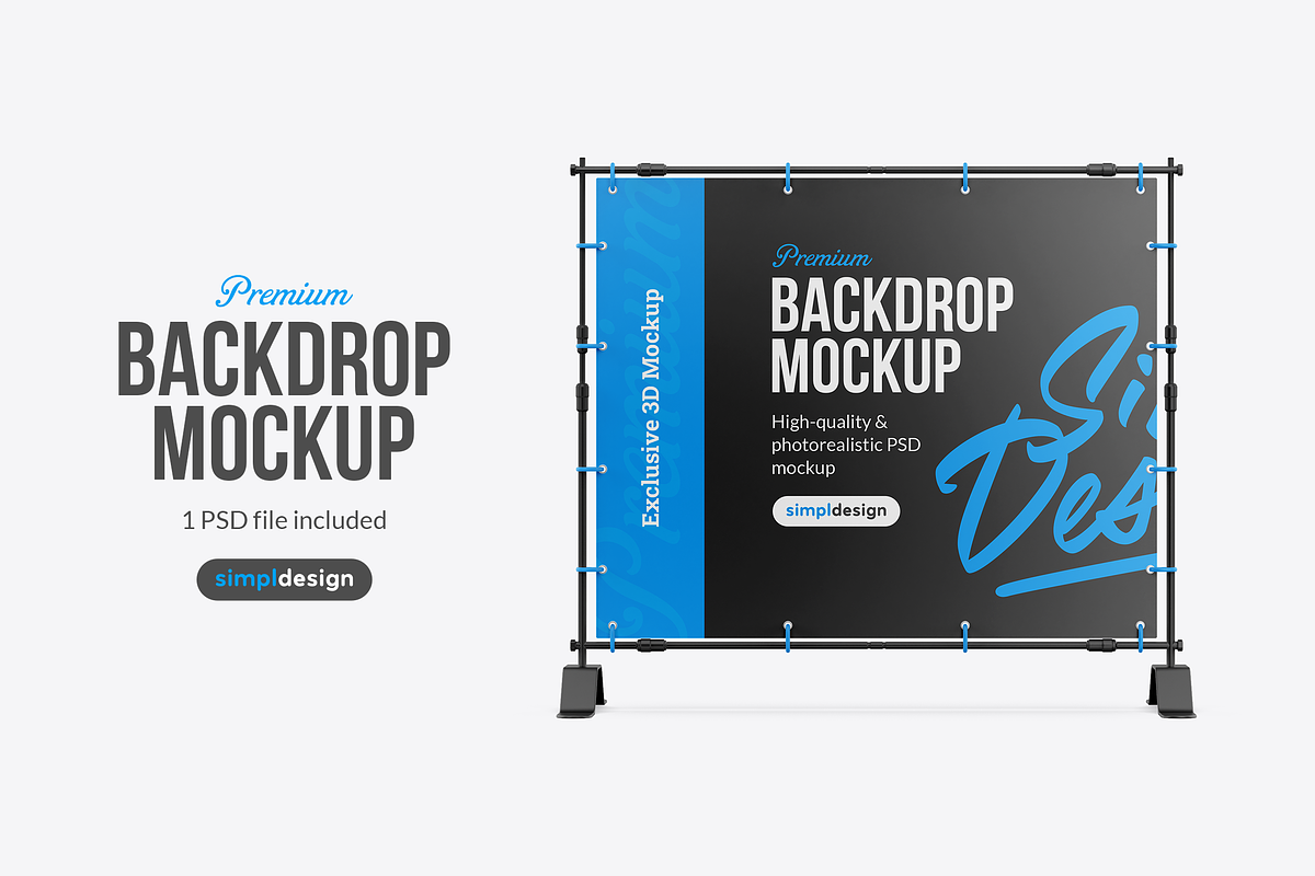 Backdrop Mockup by SimplDesign - Motionstyles