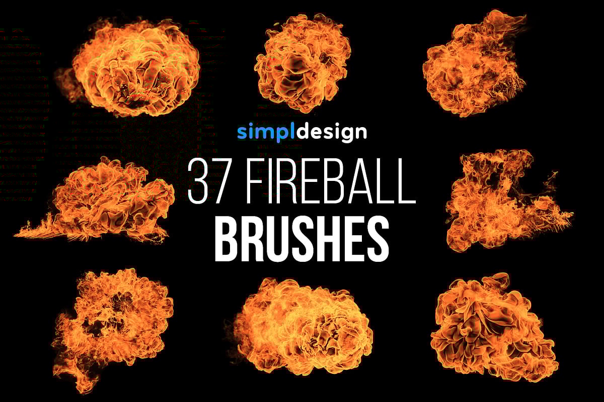 Fireball Photoshop Brushes by SimplDesign - Motionstyles