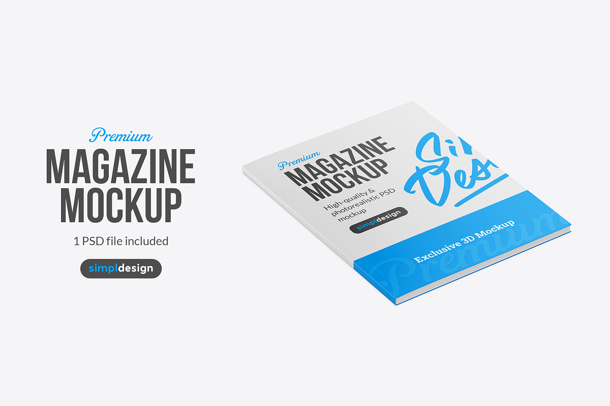 Magazine Mockup by SimplDesign - Motionstyles