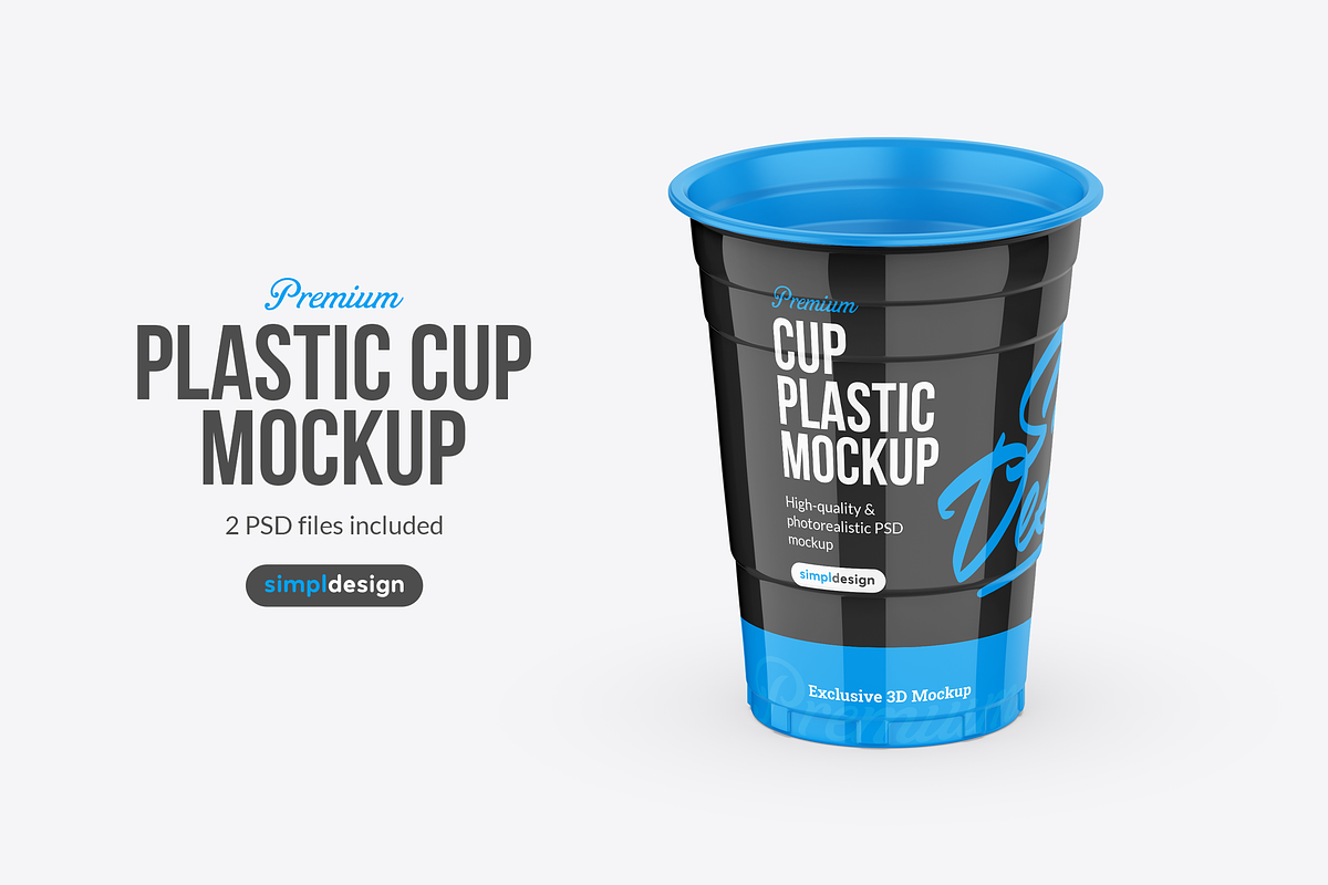 Plastic Cup Mockup by SimplDesign - Motionstyles