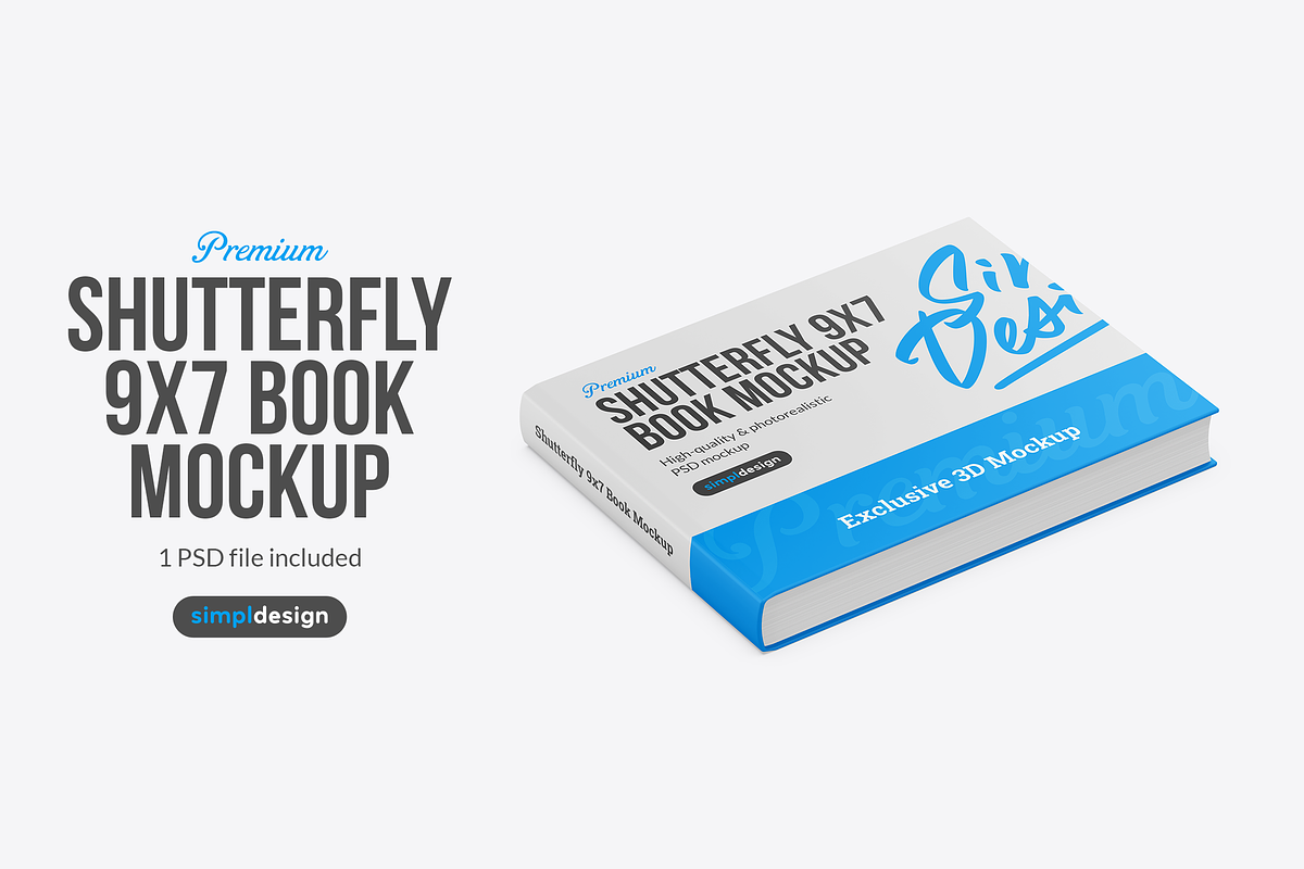 Shutterfly Book Mockup by SimplDesign - Motionstyles