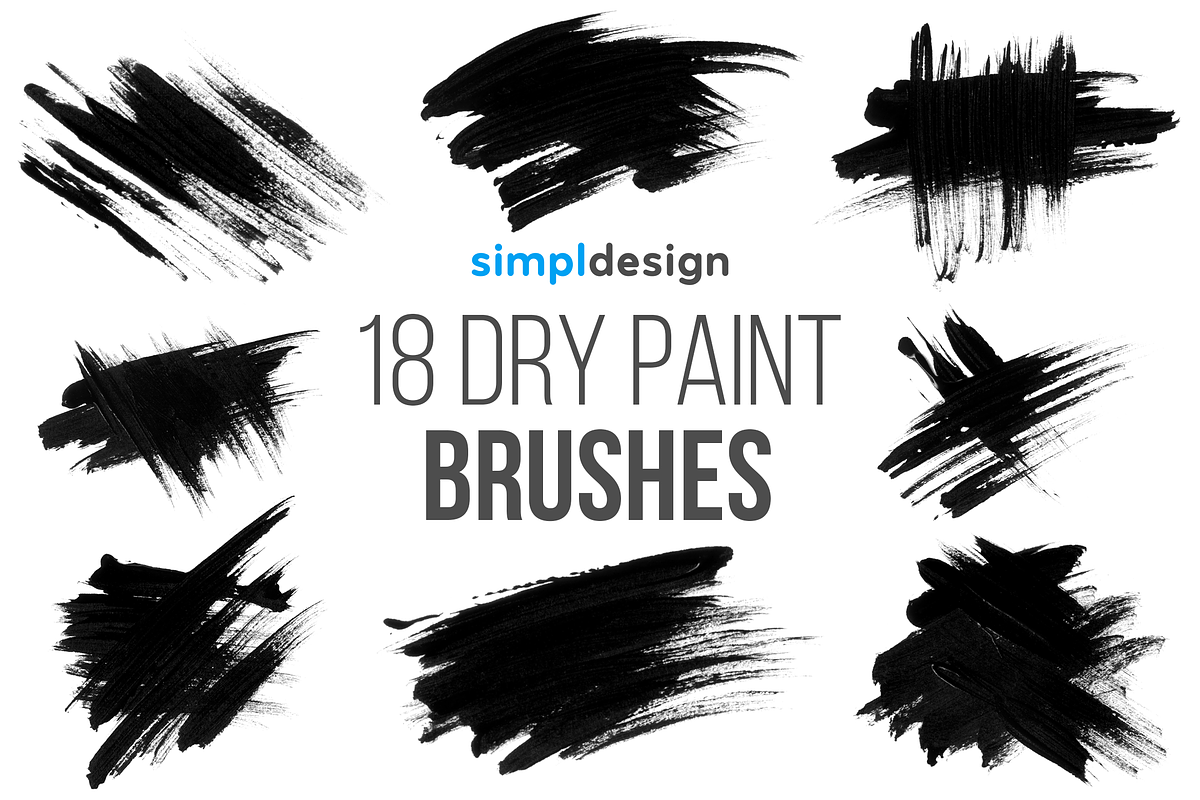Stamp Dry Paint Brushes by SimplDesign - Motionstyles