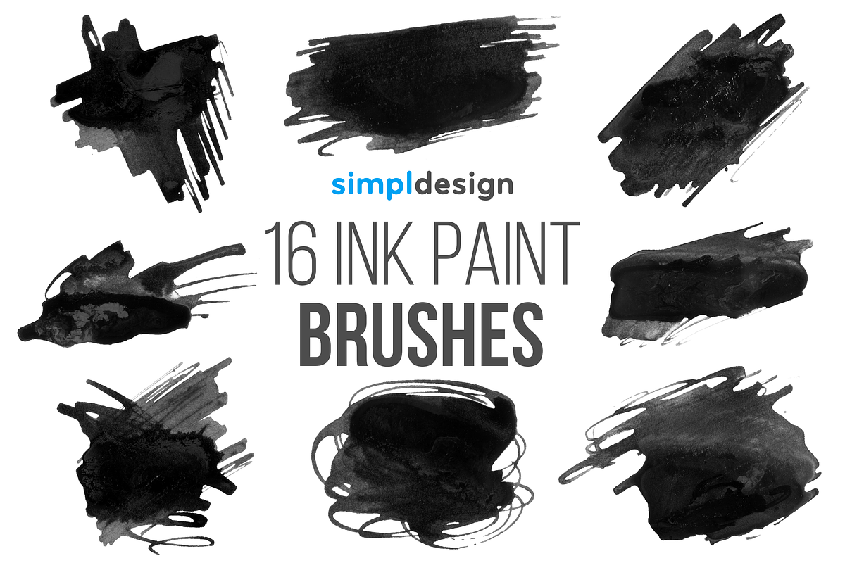 Stamp Ink Paint Brushes by SimplDesign - Motionstyles