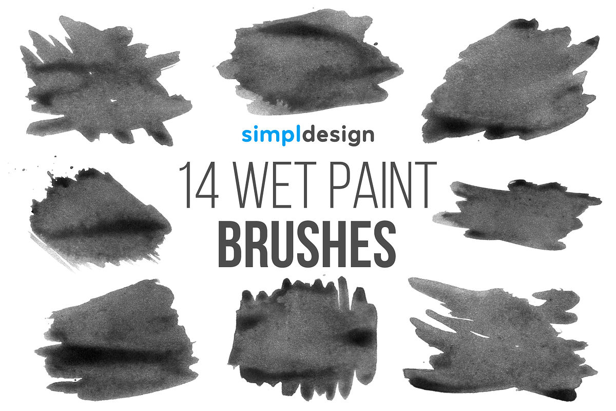 Stamp Wet Paint Brushes by SimplDesign - Motionstyles