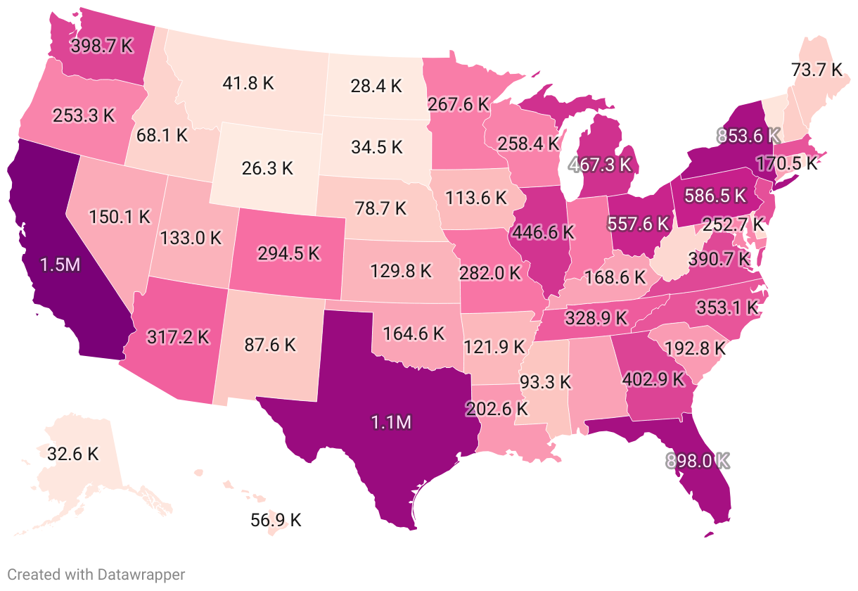 Gay Population By State 2025