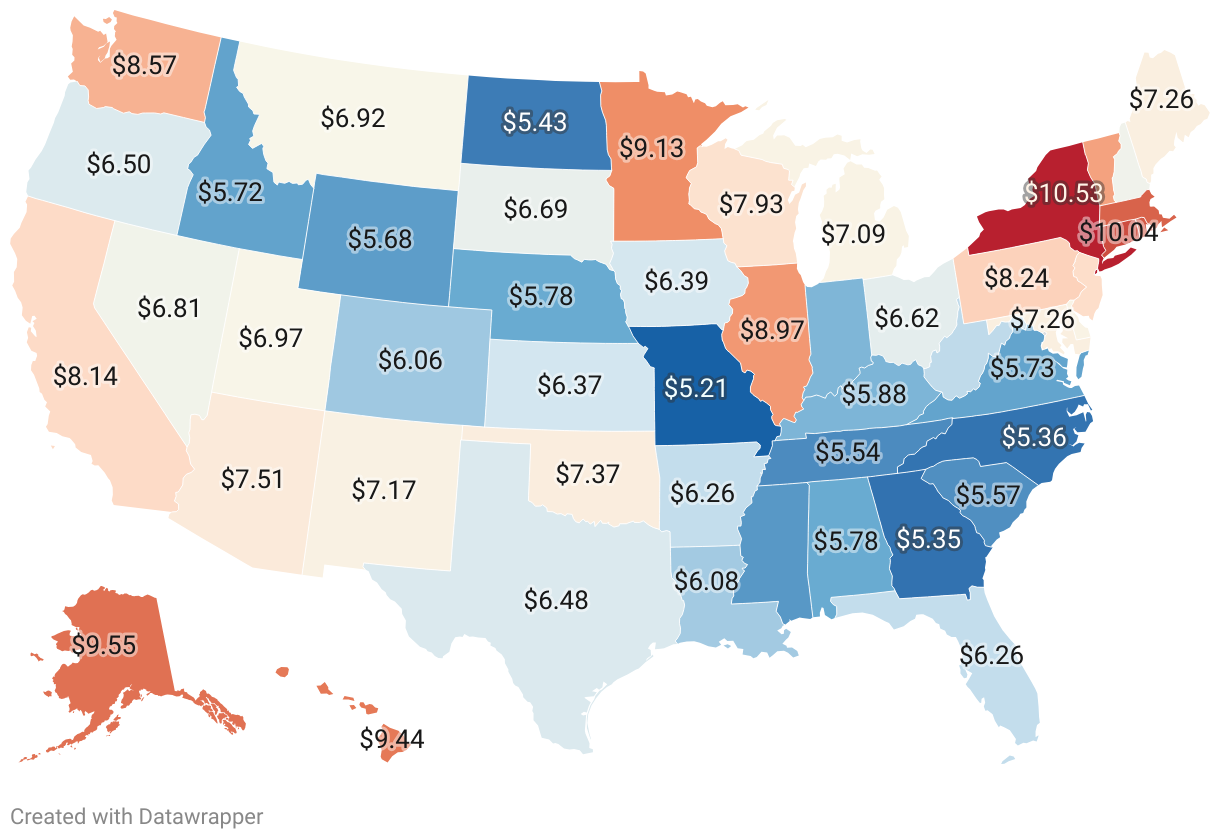 Cigarette Prices By State 2025