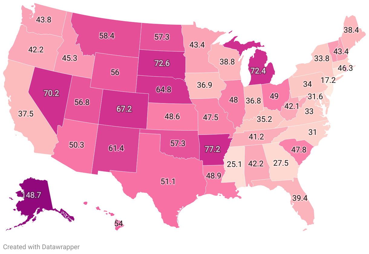 Rape Statistics By State 2025