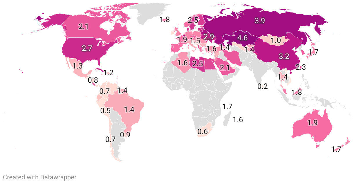 Countries With The Most Serial Killers 2025