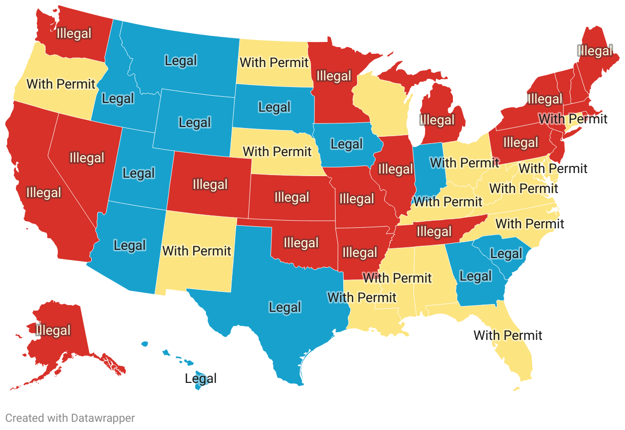 Brass Knuckles Legality By State 2025