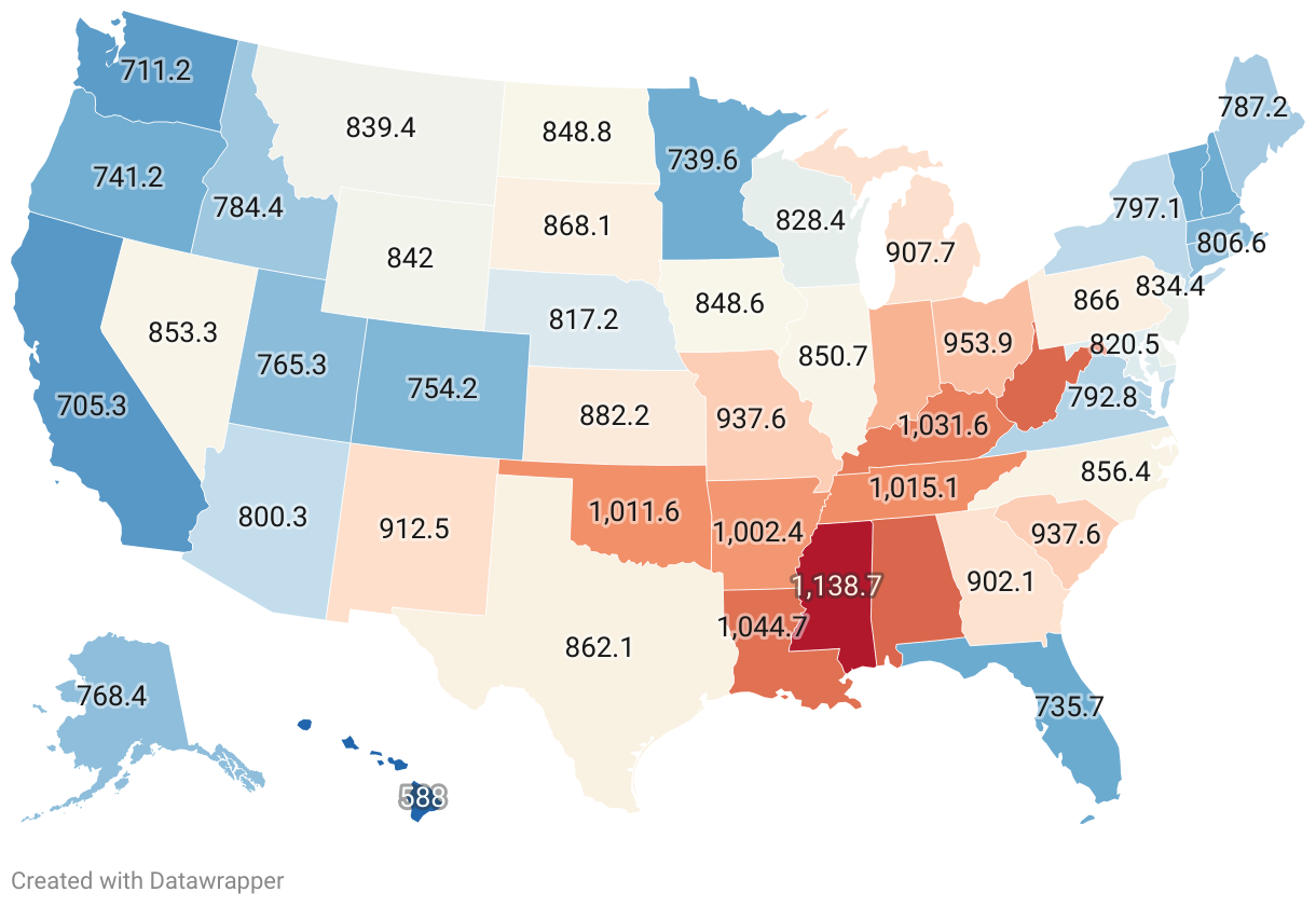 Circumcision Rate by State 2024