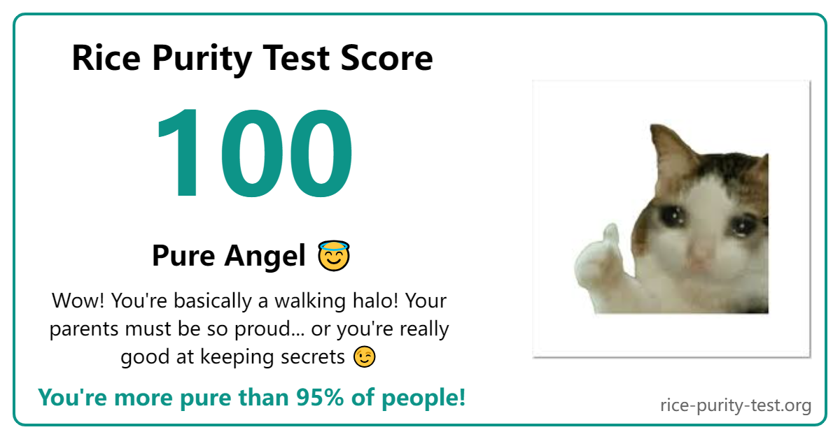 What Does Your Rice Purity Test Score Mean? A Simple Guide - Rice ...