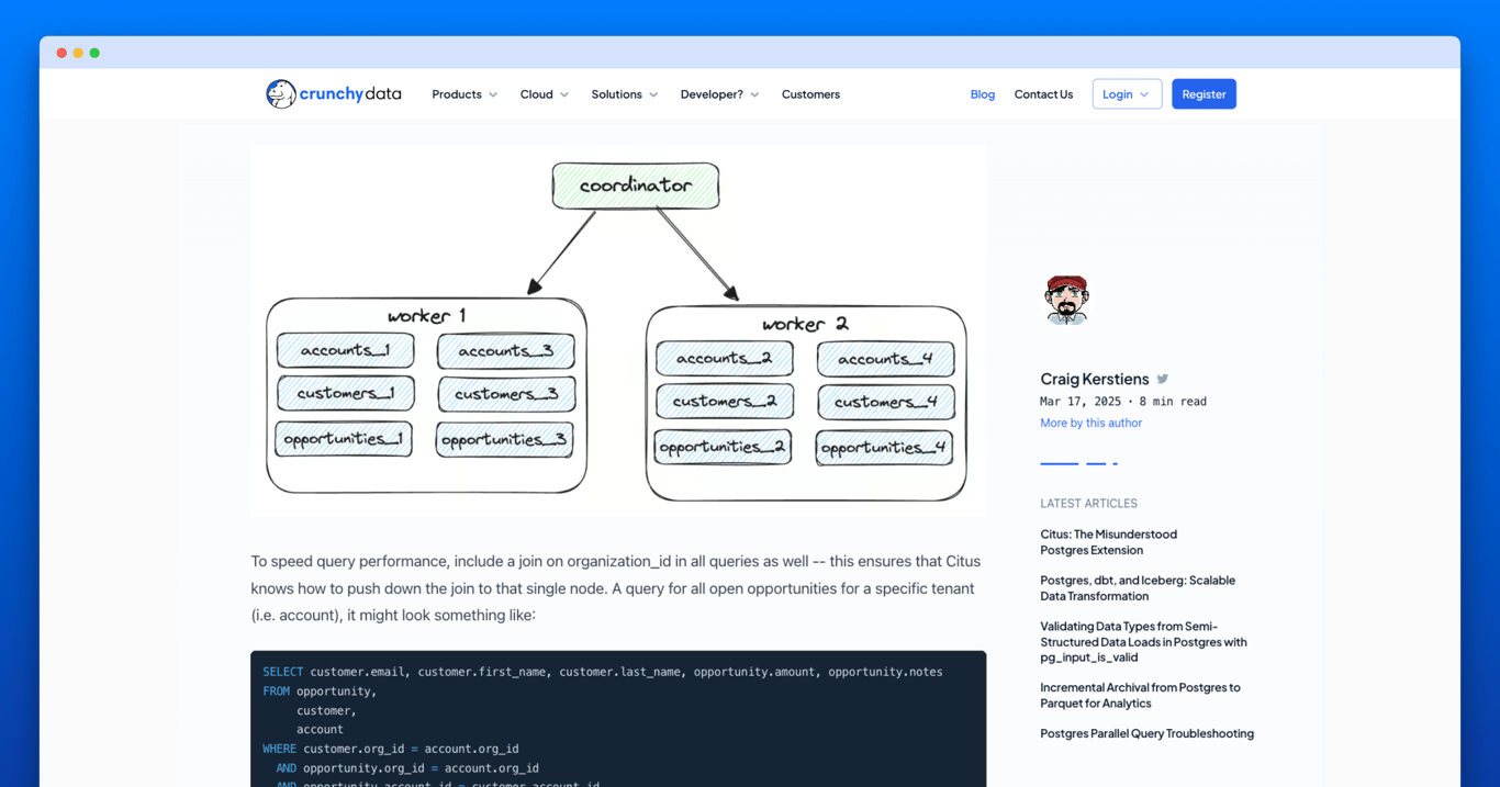 Citus: The Misunderstood Postgres Extension | Crunchy Data Blog Citus: The Misunderstood Postgres Extension | Crunchy Data Blog