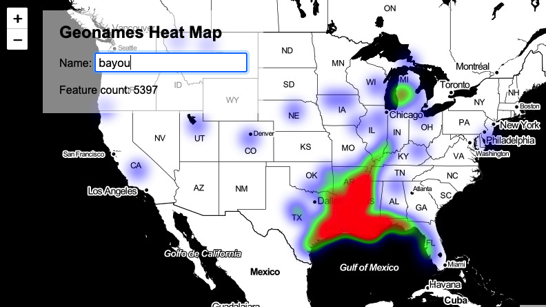 Instant Heatmap with pg_featureserv | Crunchy Data Blog