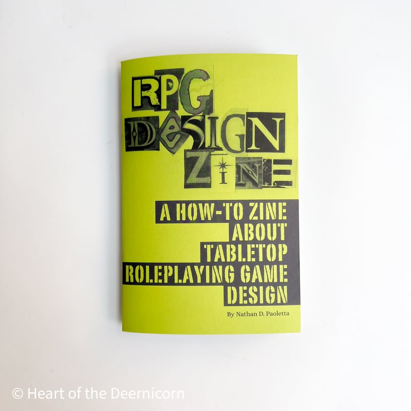 RPG Design Zine – Volume 1 – Heart of the Deernicorn