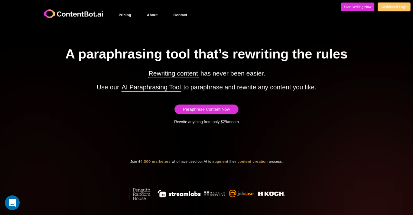 AI Paraphrasing Tool - Reviews, Pricing, Features | SERP AI