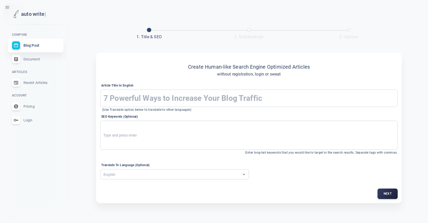 Autowrite App - Reviews, Pricing, Features | SERP AI