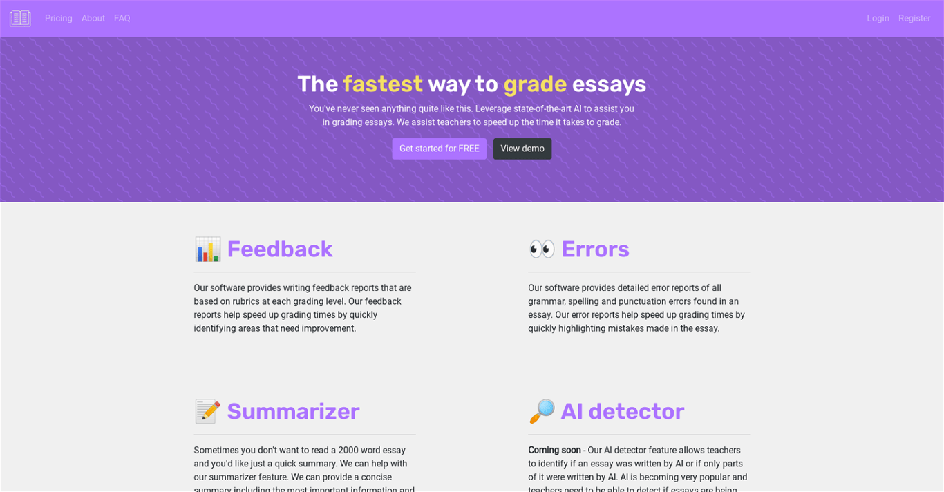 EssayGrader - Reviews, Pricing, Features | SERP AI