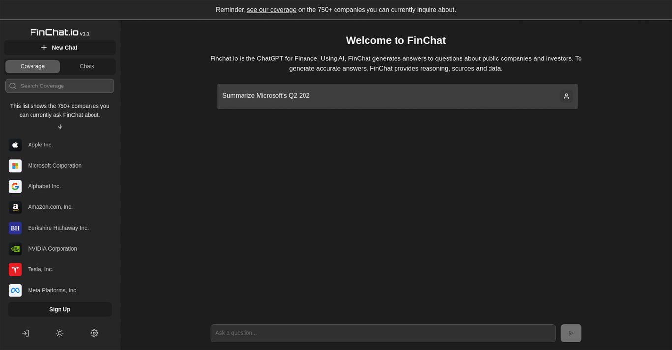 FinChat - Reviews, Pricing, Features | SERP AI