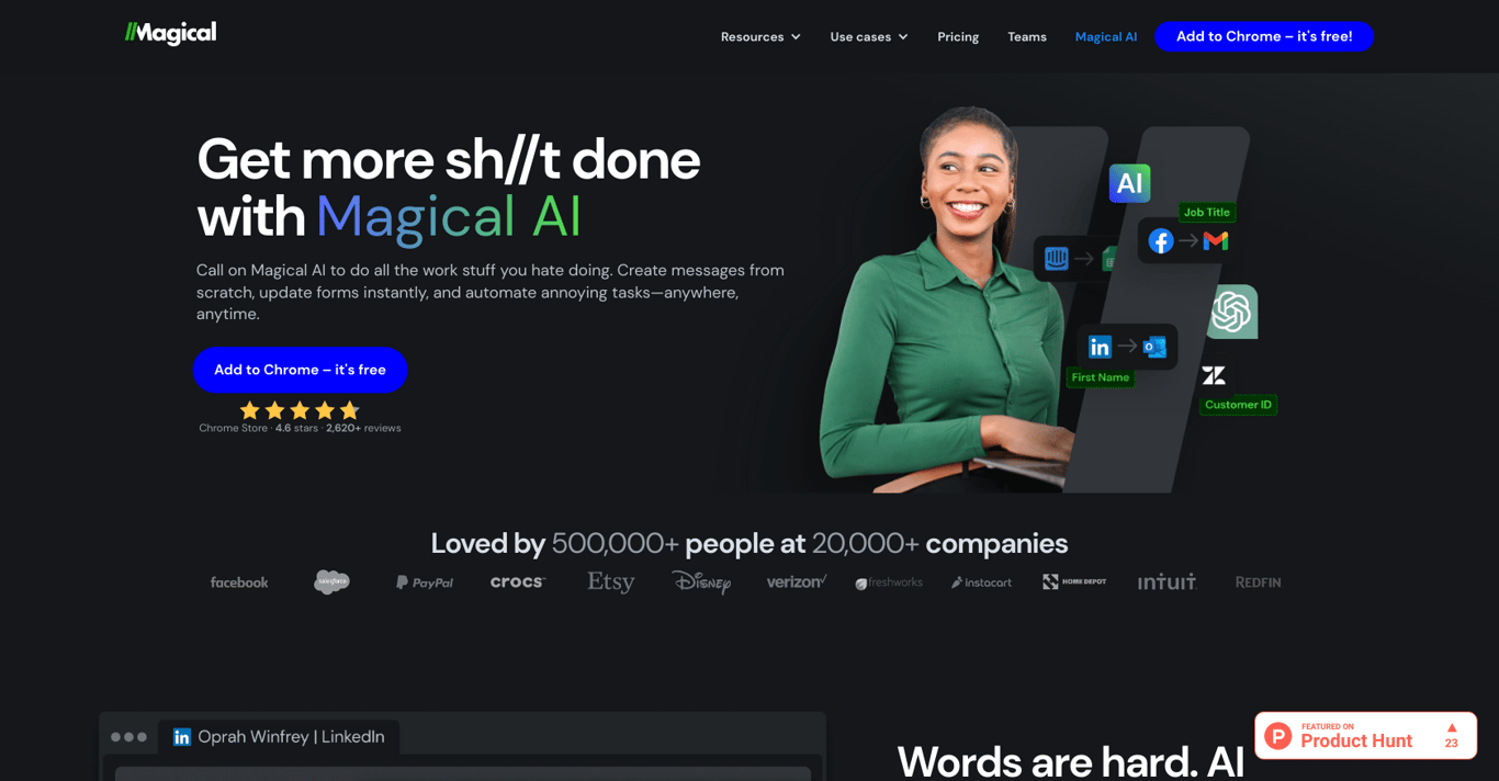 Magical AI - Reviews, Pricing, Features | SERP AI