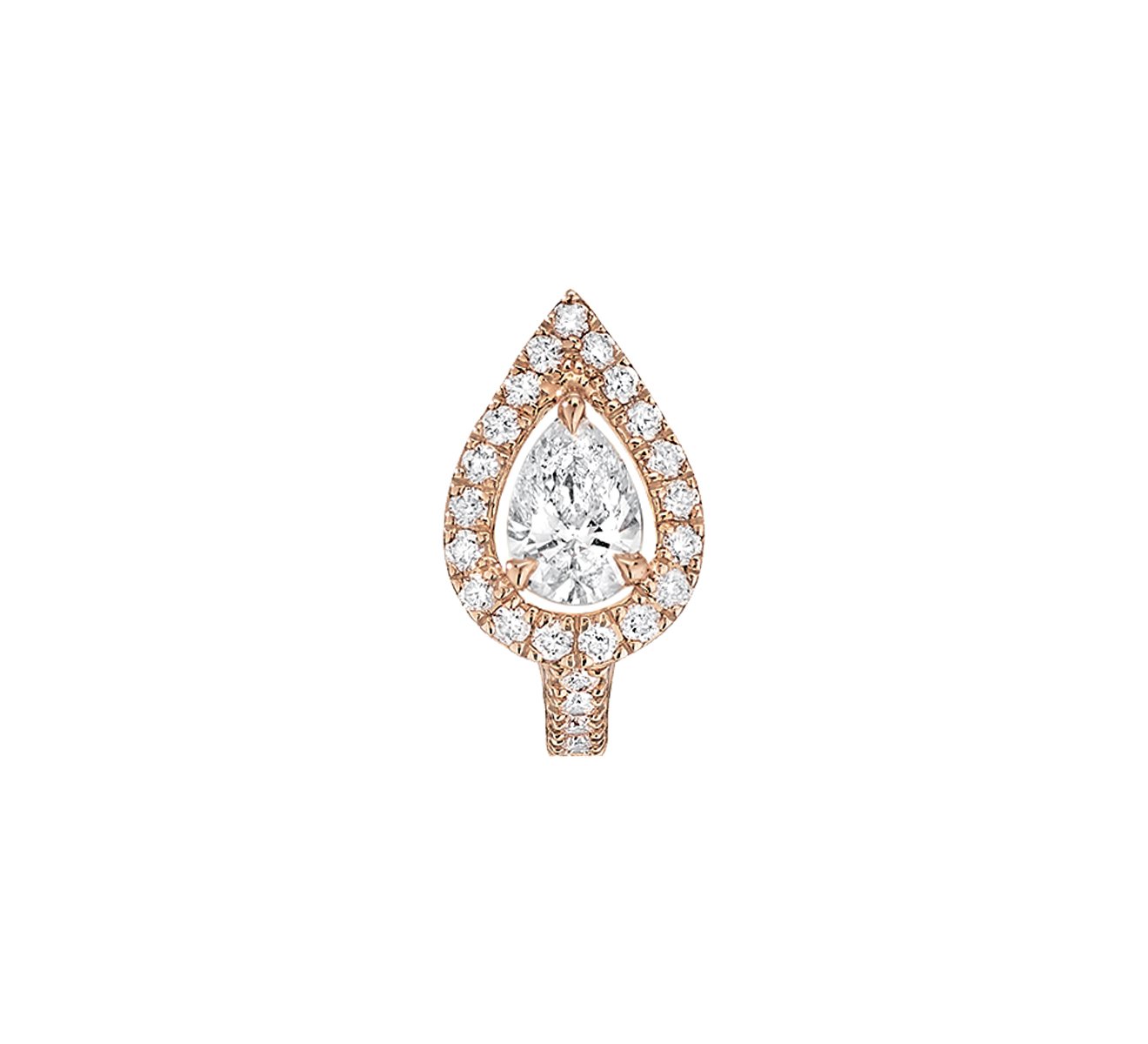 Messika My Twin Top Mono Rose gold Earring (07442-PG)