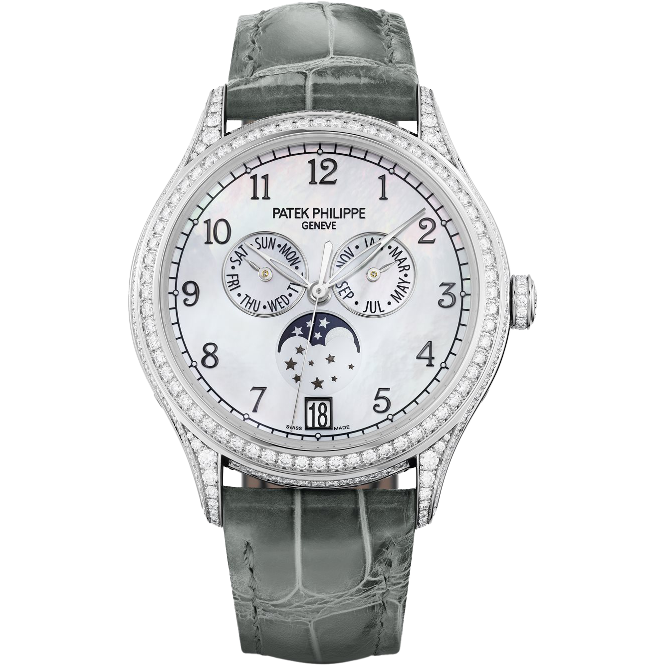 Patek Philippe Complications Annual Calendar Moon Phases Grey (4948...
