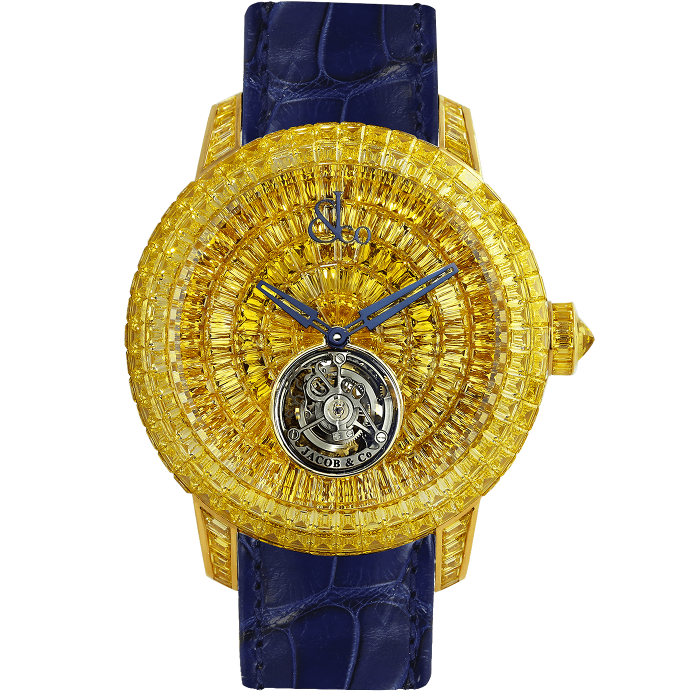 Jacob & Co. Caviar Tourbillon Baguette Blue (CV201.50.BY.BY.A)