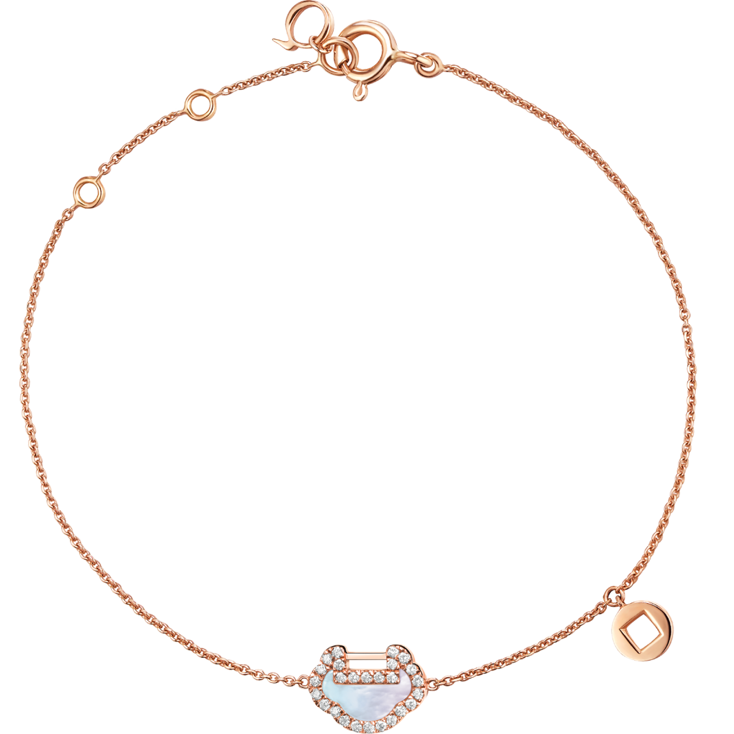 Qeelin Yu Yi Rose gold Bracelet (YY-BR0002B-RGDMOP)