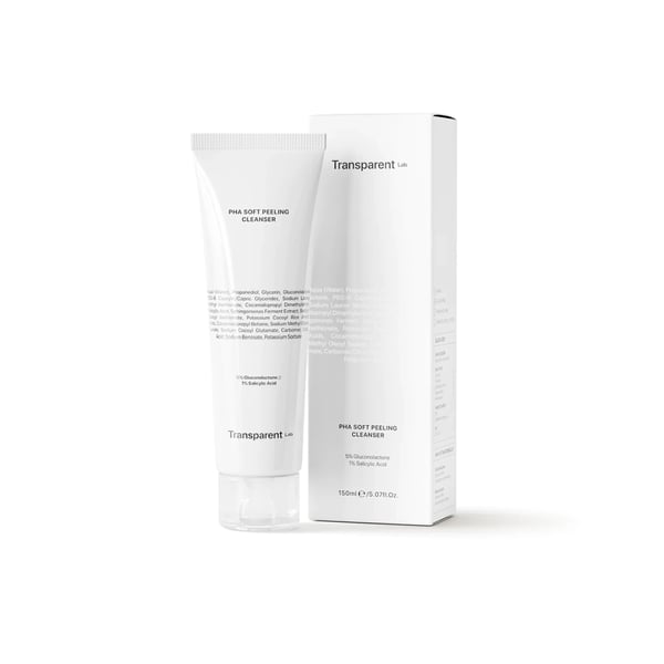 Transparent Lab PHA švelnus pilingo prausiklis veidui, 150 ml gera ...