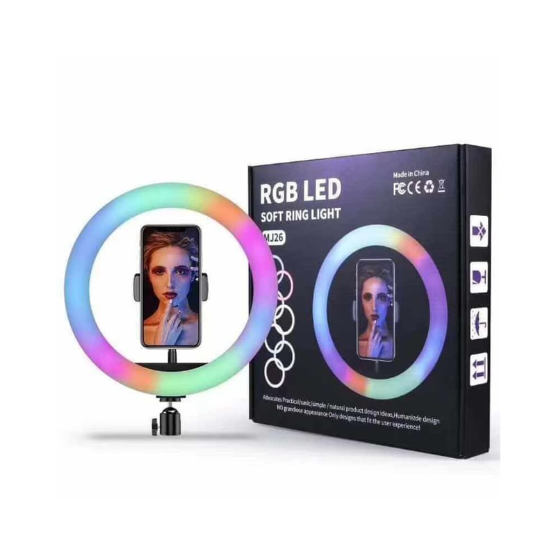 Ring Light 10 Polegadas RGB MJ-26 - Big Tech