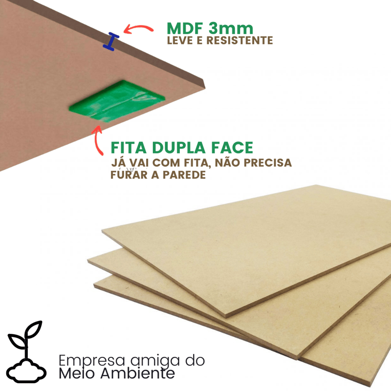Quadro Decorativo MDF 3mm