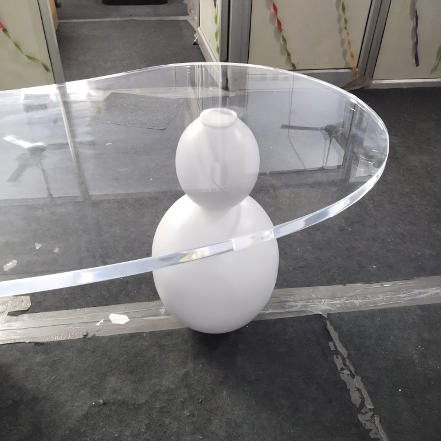 ACRYLIC OFFICE TABLE