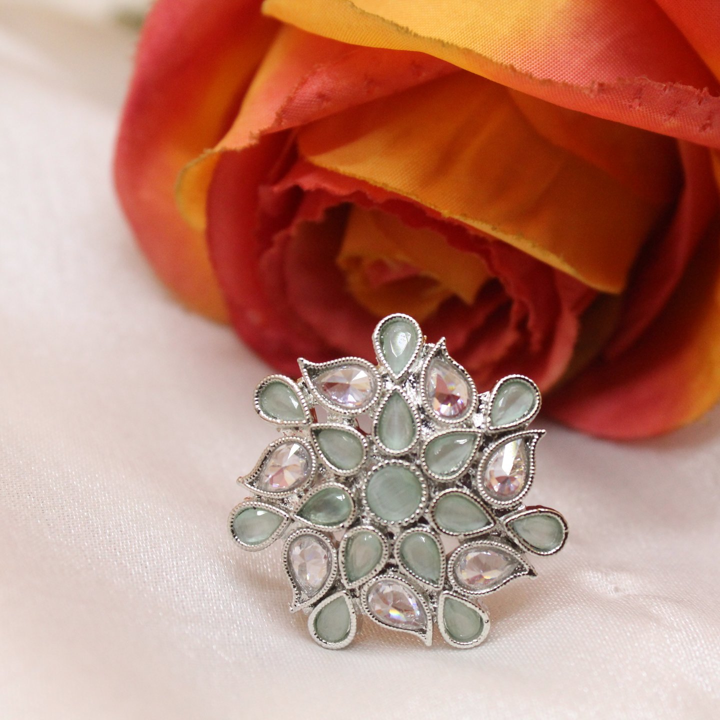 Buy Online Shilpi Reverse AD Ring in India| Noori By Nikita