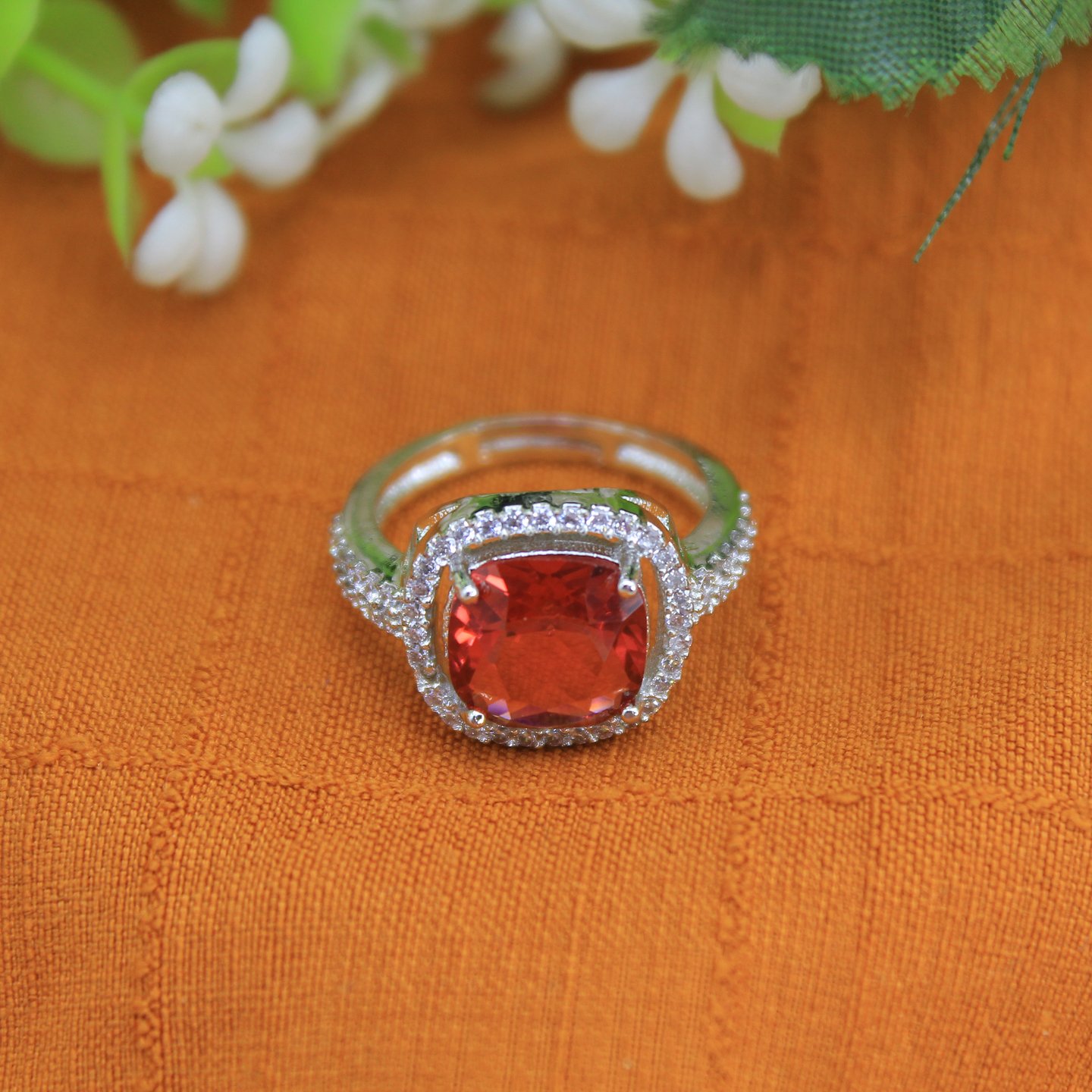 Priya Solitaire American Diamond Ring| Noori By Nikita