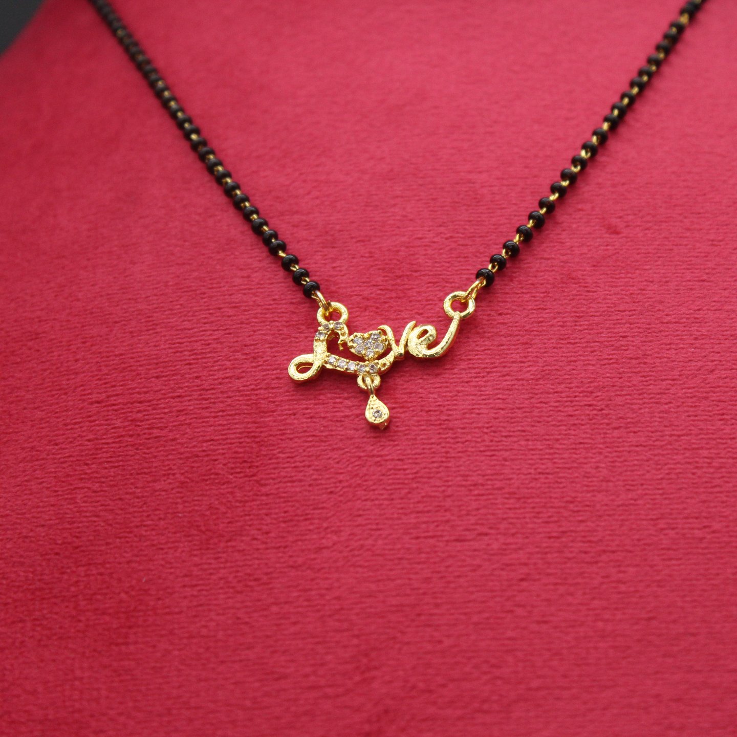 Buy Heart Mangalsutra for Women, Tanisha American Diamond Managslutra ...